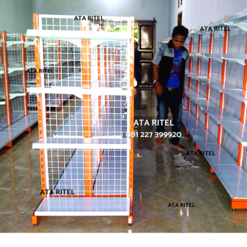 Rak Gondola Minimarket di Jogja | Jual Rak Minimarket - Jual Rak Minimarket